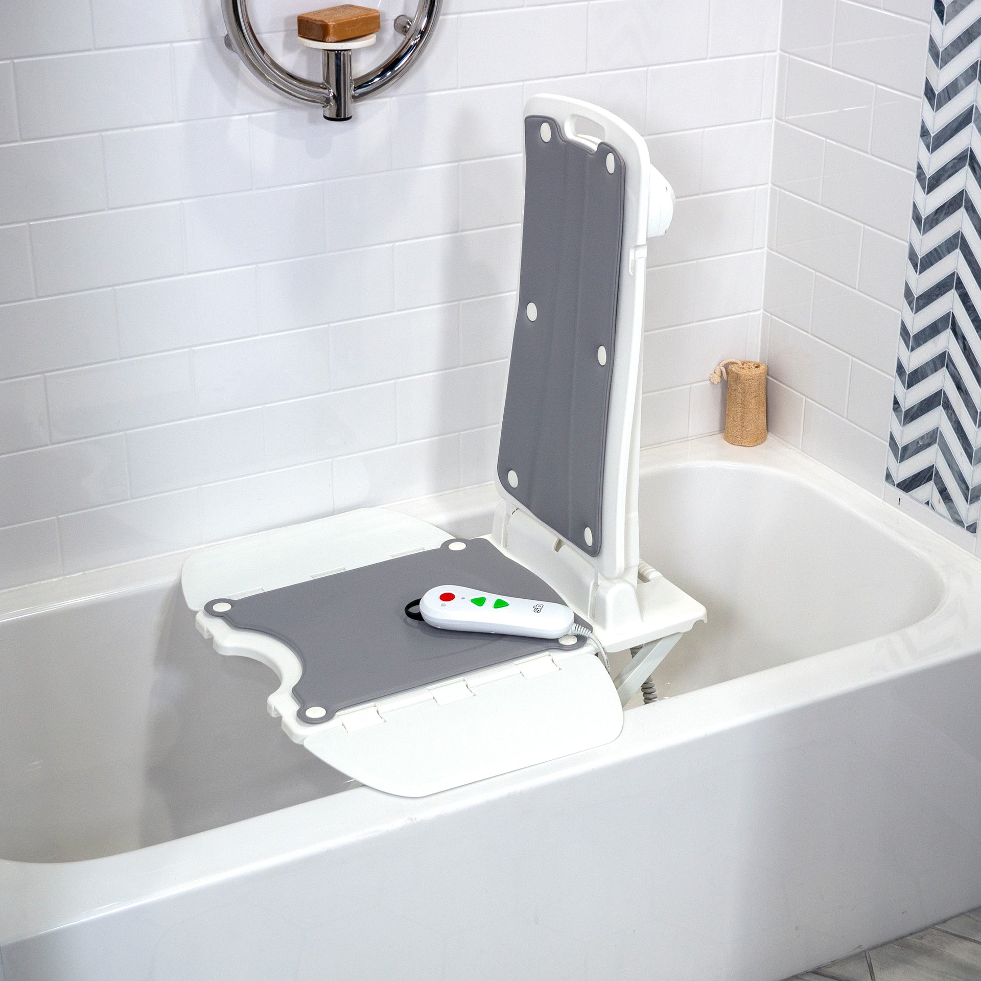BathLyft Battery Operated Bath Lift Chair | SolutionBased